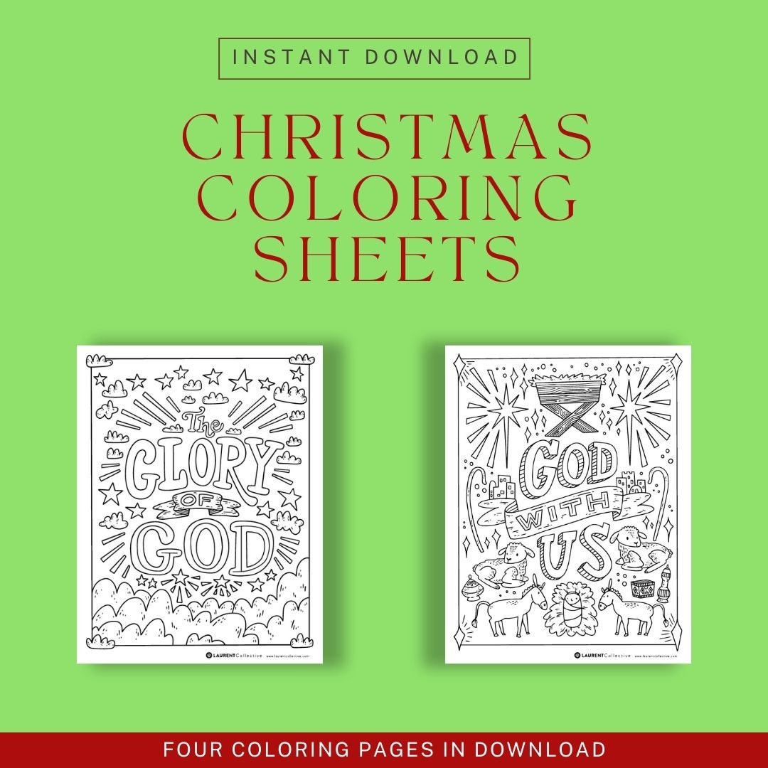 Christmas Sunday School Coloring Pages, Printable Christmas Coloring ...