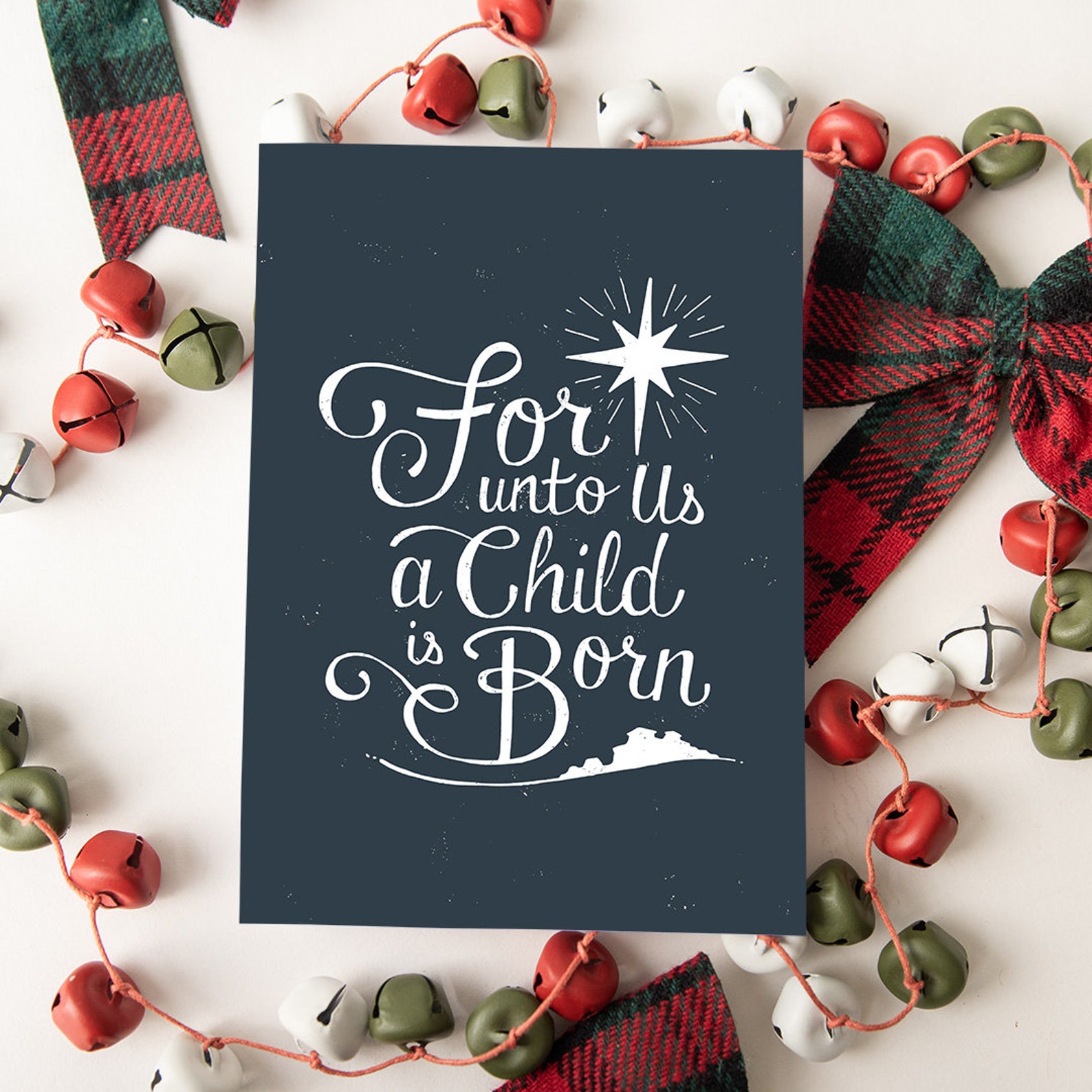 Isaiah 9:6 Christmas Card Download | Christian Printable Christmas Card ...