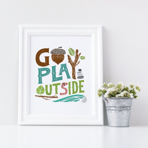 Go Play Outside Wall Decor - Etsy