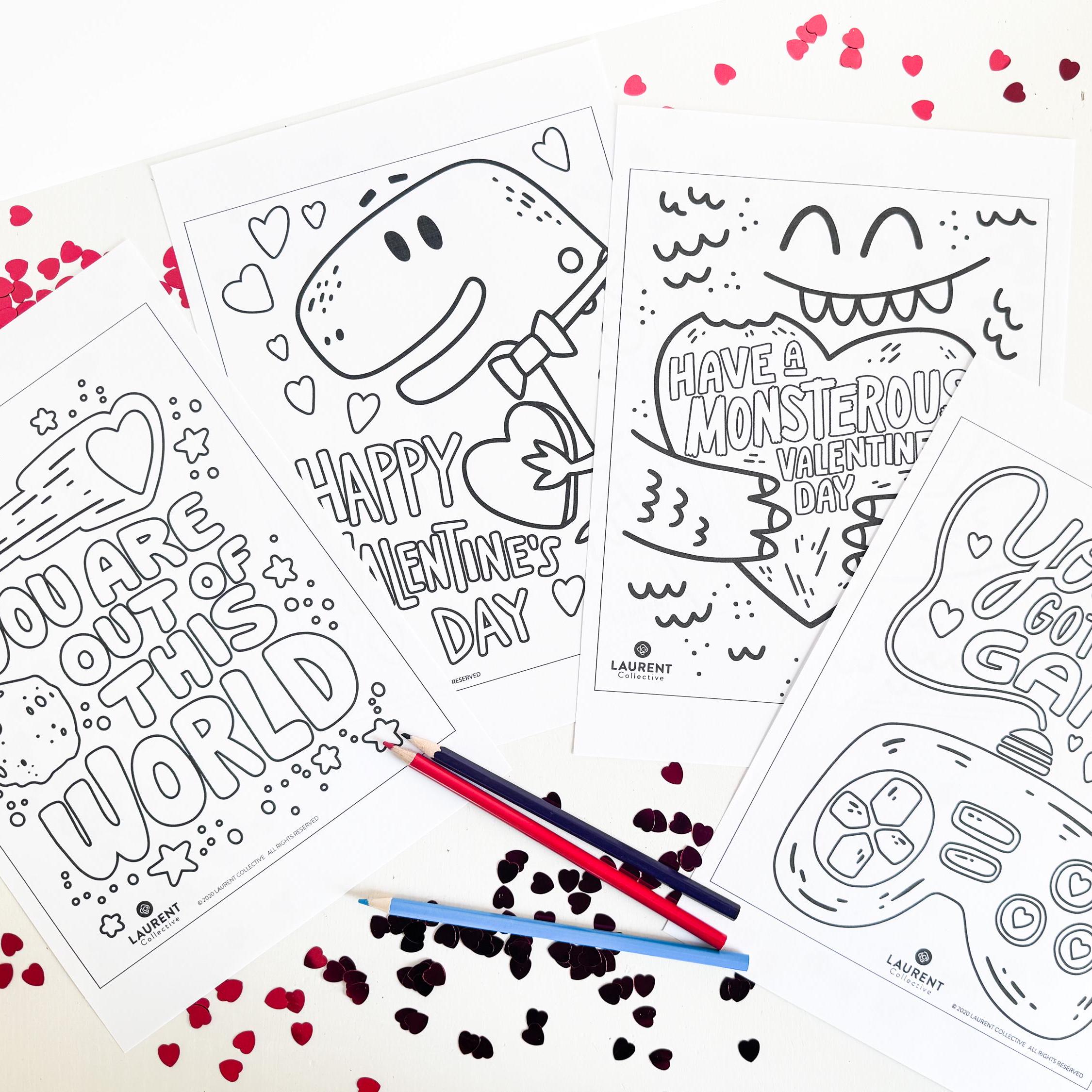 Printable Valentines Coloring Pages | Valentine's Day Colouring Sheets ...