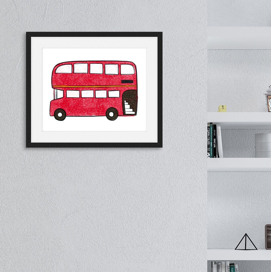 London Double Decker Bus, London Red Bus, Transport Themed Nursery ...