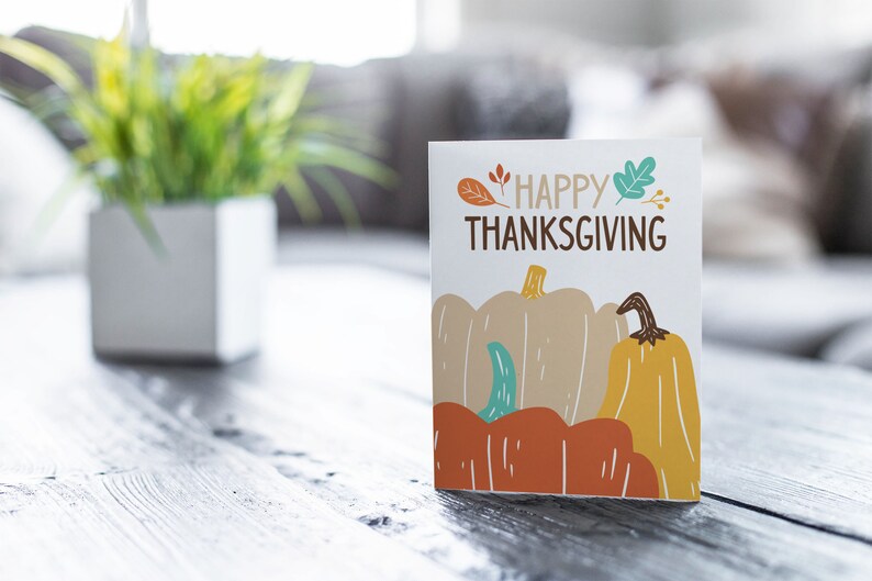 Thanksgiving Card Printable | Greeting Card for Thanksgiving ...