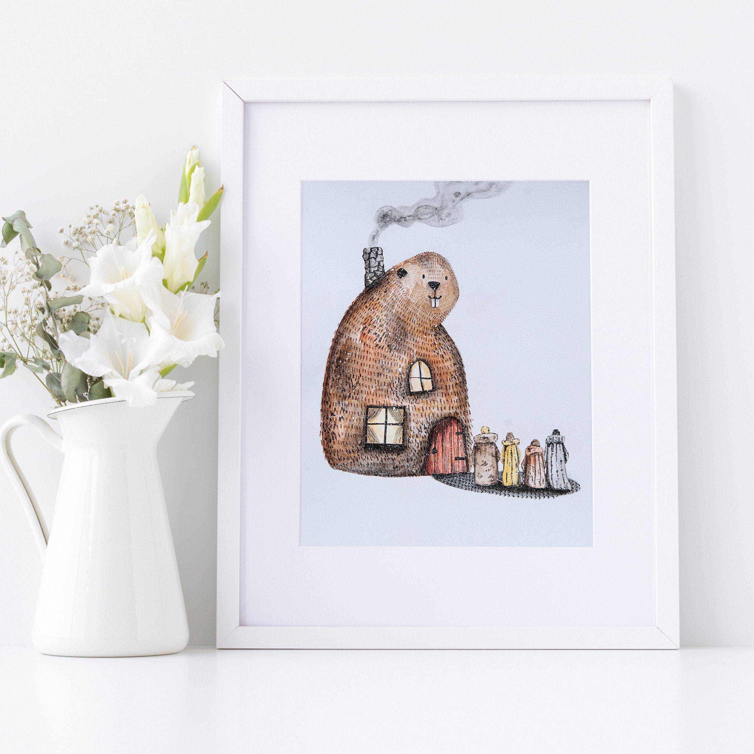 Chronicles of Narnia Beaver House Print Narnia Childrens Room - Etsy