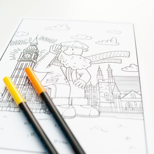 Instant Download England and London Historical Printable Colouring ...