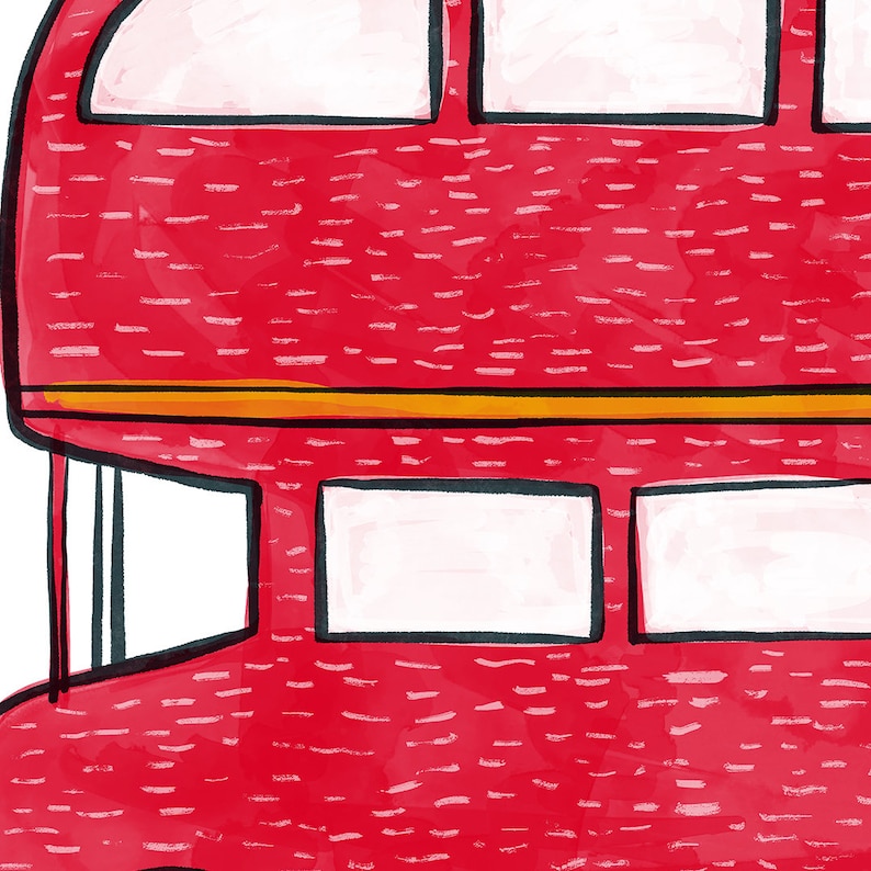 London Double Decker Bus, London Red Bus, Transport Themed Nursery ...