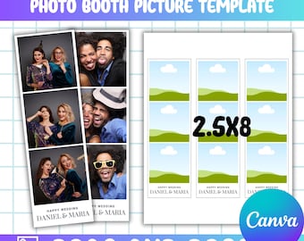 Photo Booth Picture Template Bundle Editable Canva, Photo Collage ...