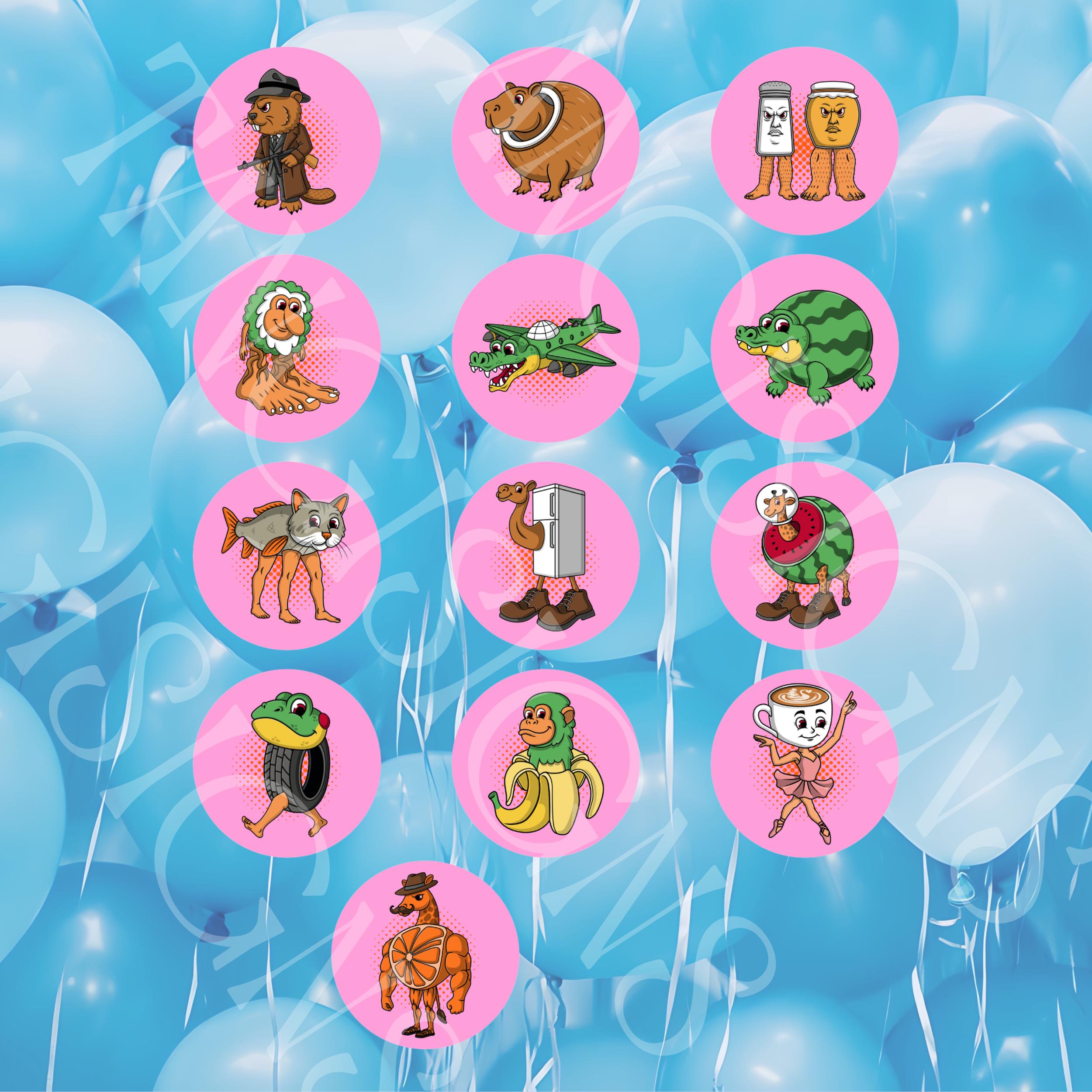 Italian Brainrot Meme Cupcake Topper Funny Viral Meme Birthday Party ...
