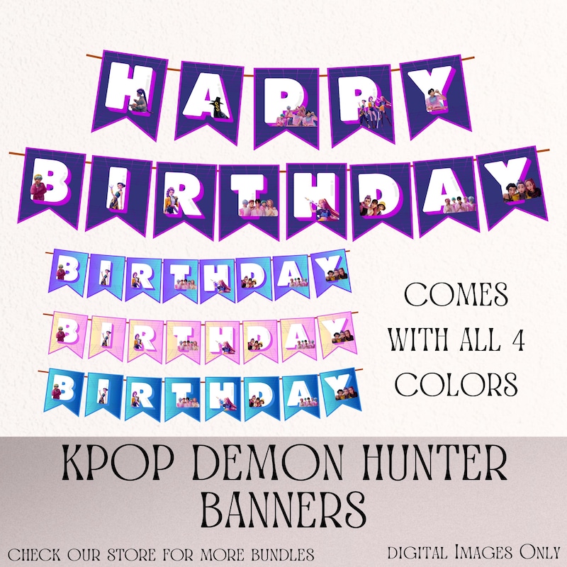 Kpop Demon Hunters Printable Letters - Etsy