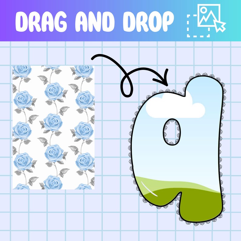 Preppy Lace Canva Alpha Template, Lace Border Alphabet, Canva Frame ...