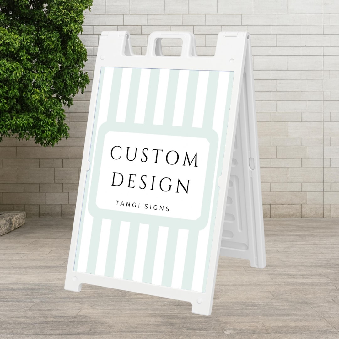Custom Sidewalk Signs Double Sided – Personalized A-frame Business or ...