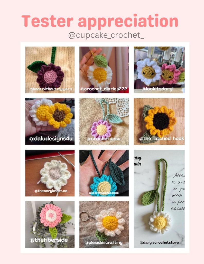 Crochet Daisy Pattern - Etsy