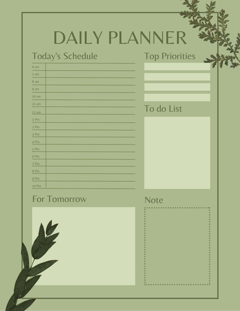 Undated Digital Planner: Daily, Monthly, & Weekly Scheduling (PDF ...
