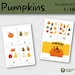 Pumpkin Number Flash Cards 1‑10 | Fall Preschool Counting & Matching ...