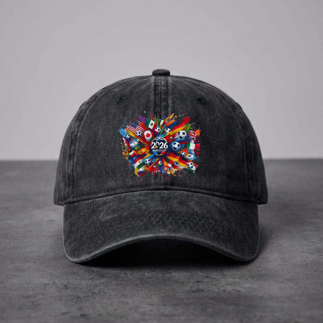 2026 World Cup Hat, Vintage Washed Dad Hat, Soccer Fan Gift, USA Mexico ...