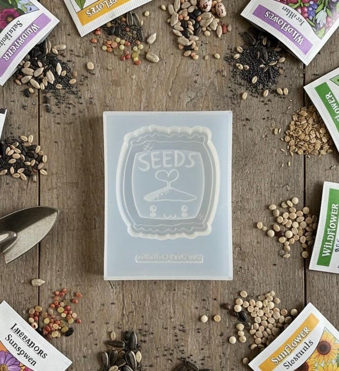 Cute Kawaii Seed Packet Silicone Mold | Gardening Resin Mold | Plant ...