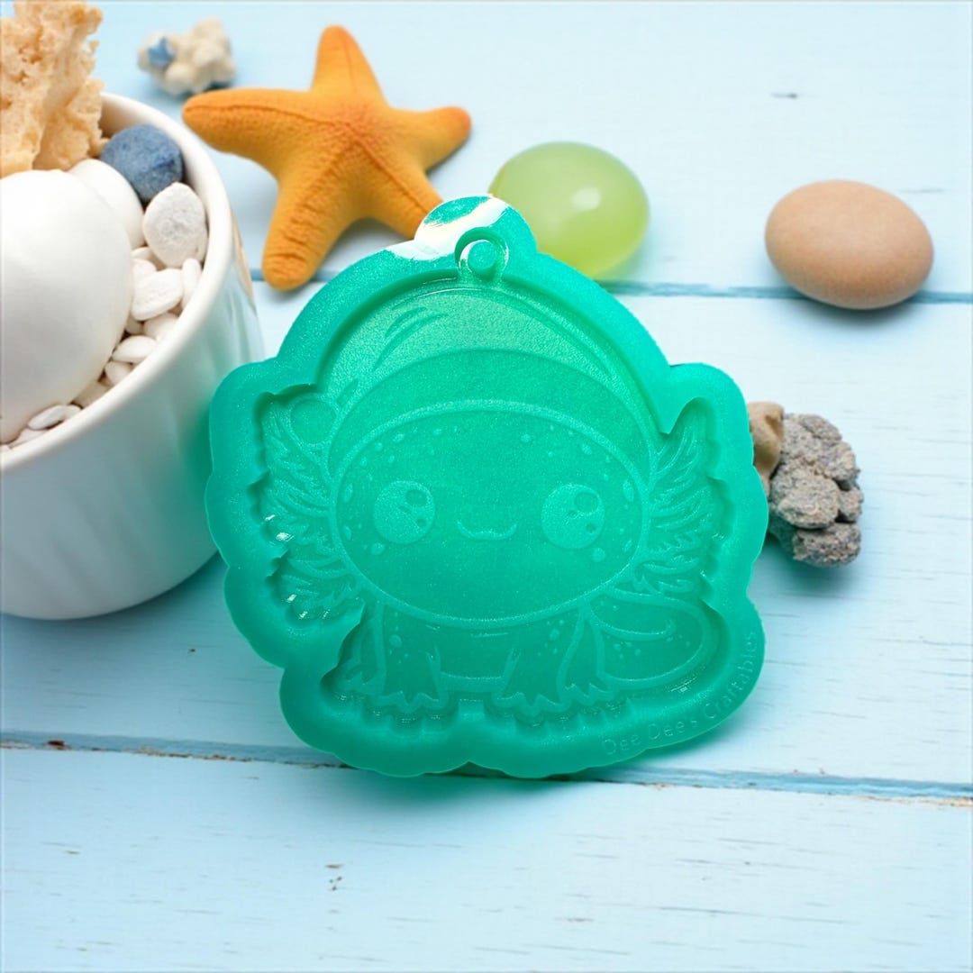 Kawaii Christmas Axolotl Silicone Mold: Resin Craft Supply - Etsy