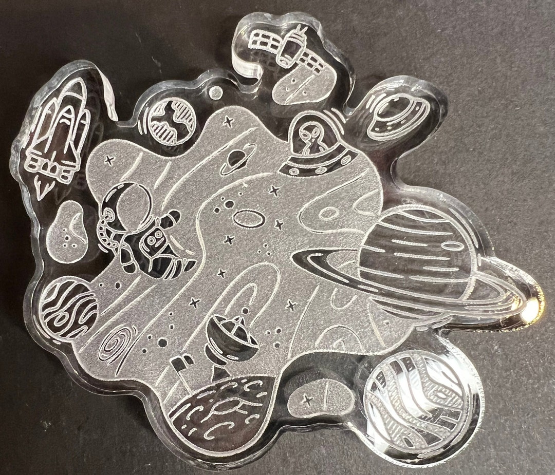 Space Alien Scene With Planets and Astronaut NASA: Silicone Mold for ...