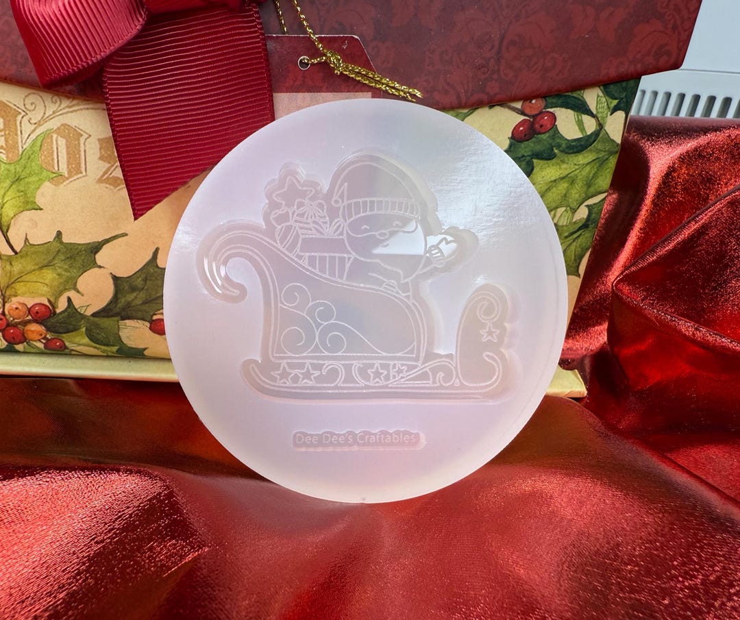 Santa Sleigh Silicone Mold | Christmas Resin Crafts - Etsy