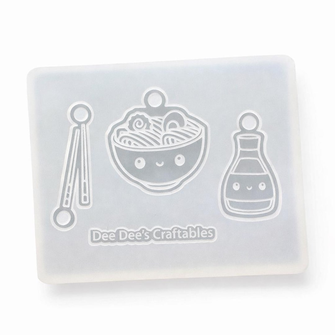 Kawaii Ramen Silicone Mold • Noodle Bowl, Chopsticks, Sauce Bottle - Etsy