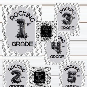 Rocker Theme - Back to School Printable Sign - Etsy