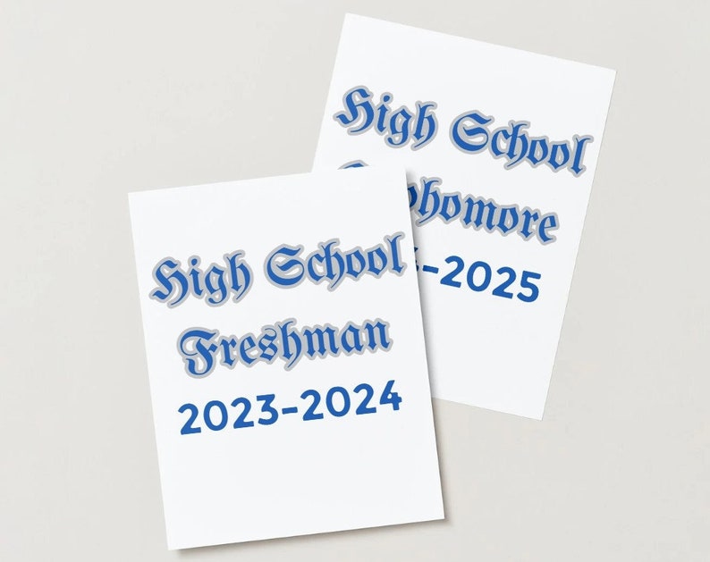 High School Back to School Printable Sign - Etsy