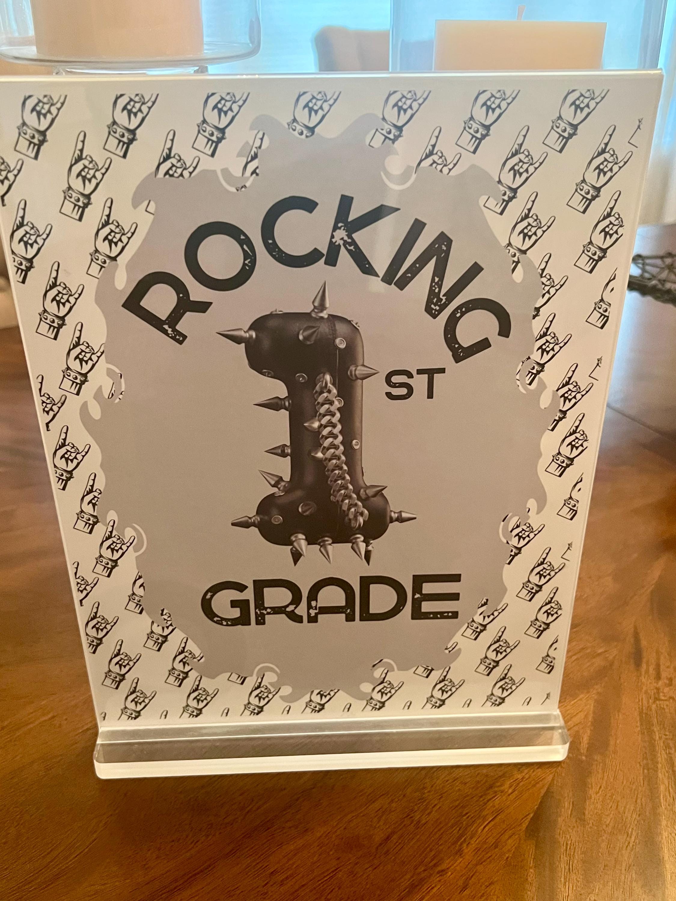 Rocker Theme - Back to School Printable Sign - Etsy