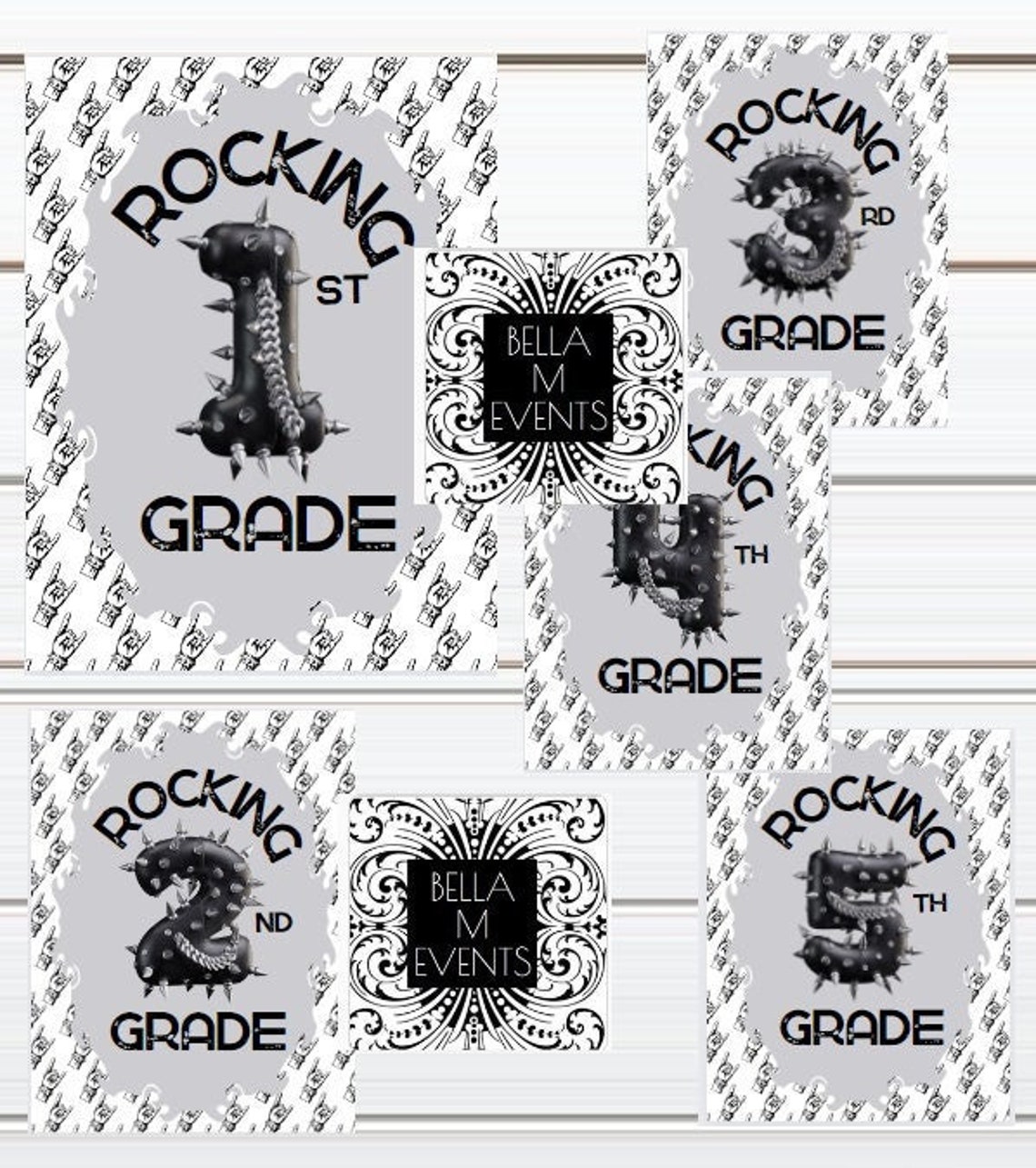 Rocker Theme - Back to School Printable Sign - Etsy