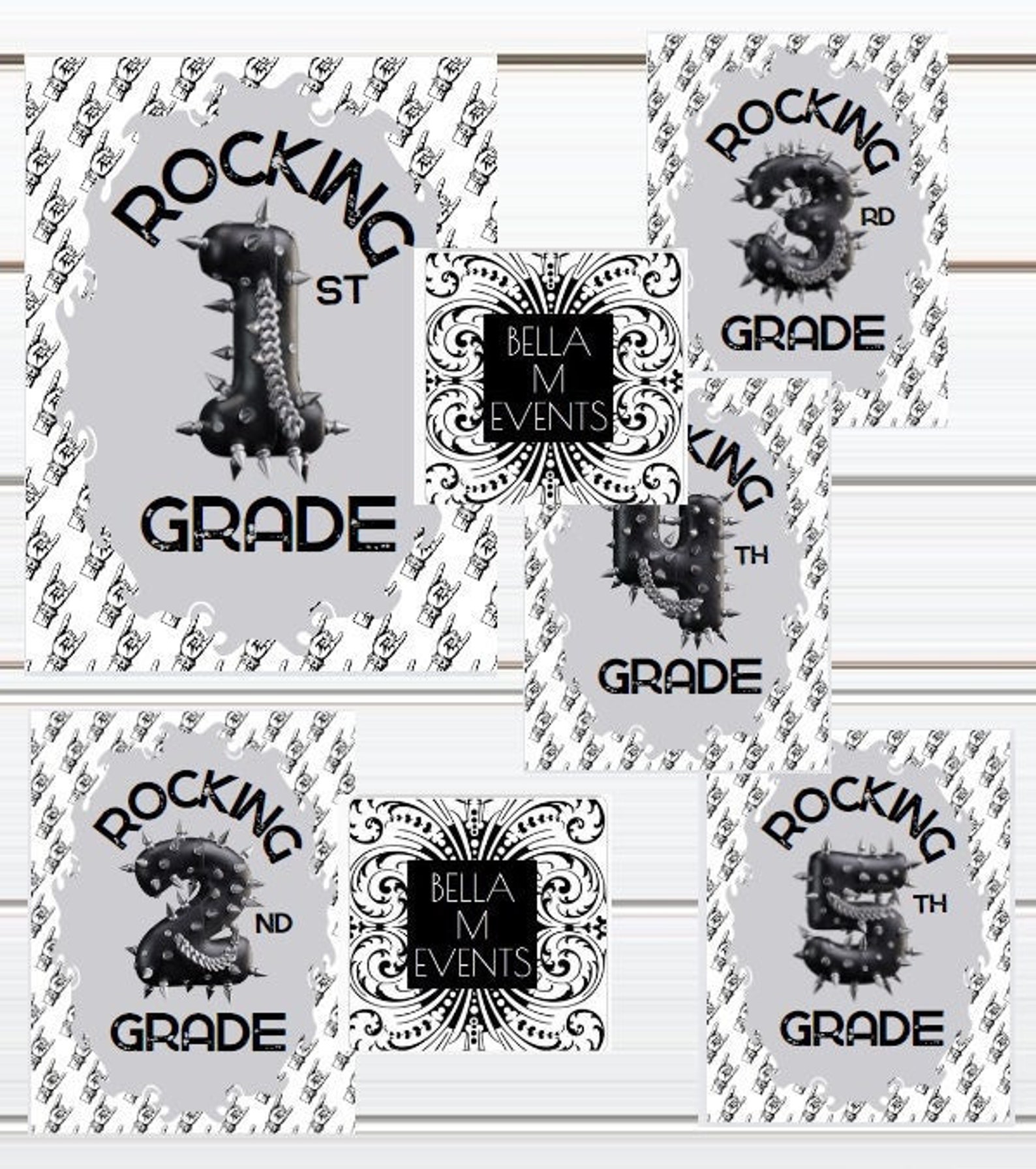 Rocker Theme - Back to School Printable Sign - Etsy