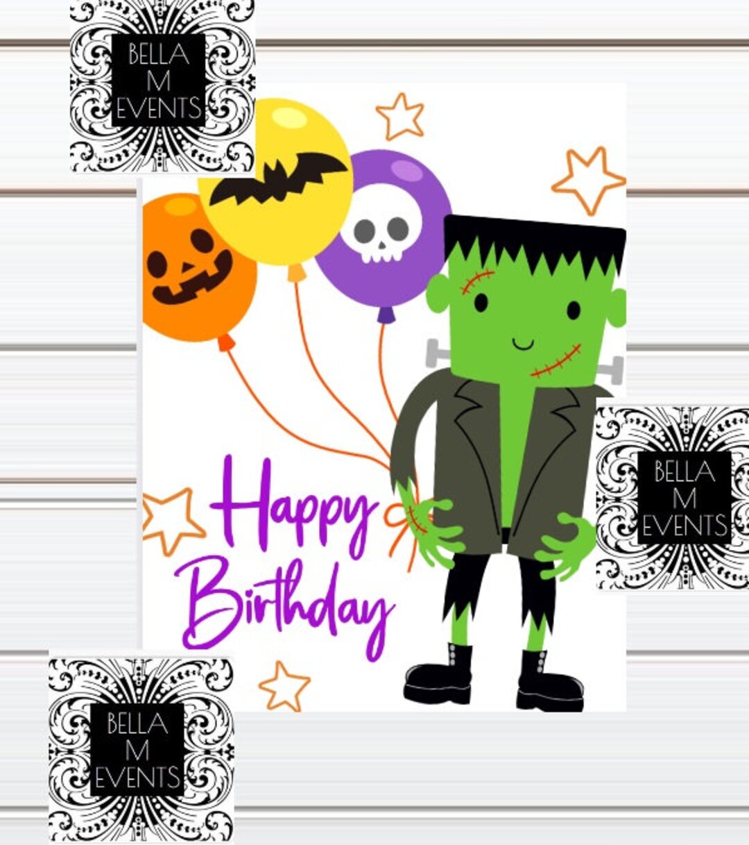Frankenstein Birthday Party Printable for Halloween Party Frankenstein ...