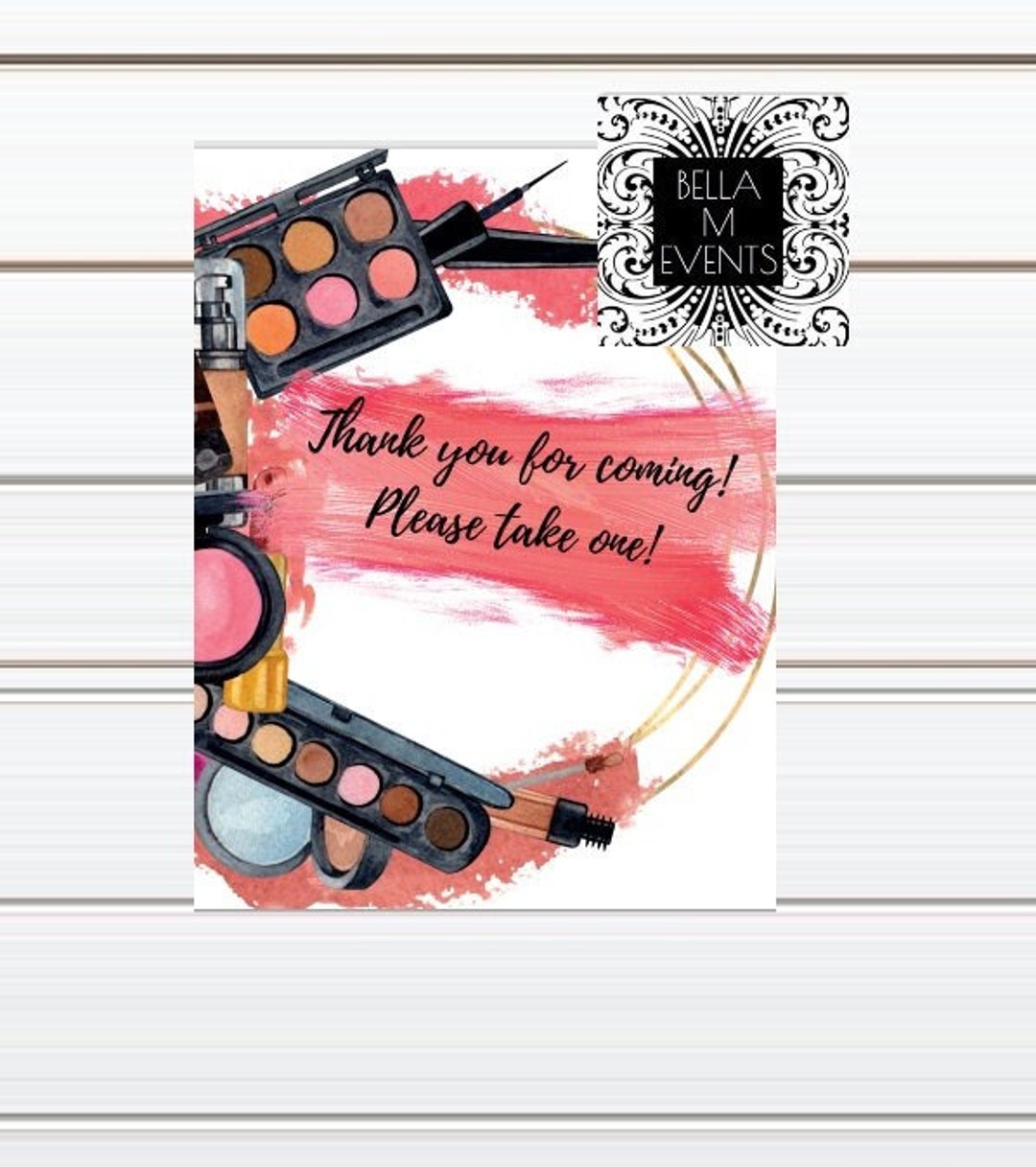 Beauty Party Theme - Thank You Sign - Instant Download - Etsy