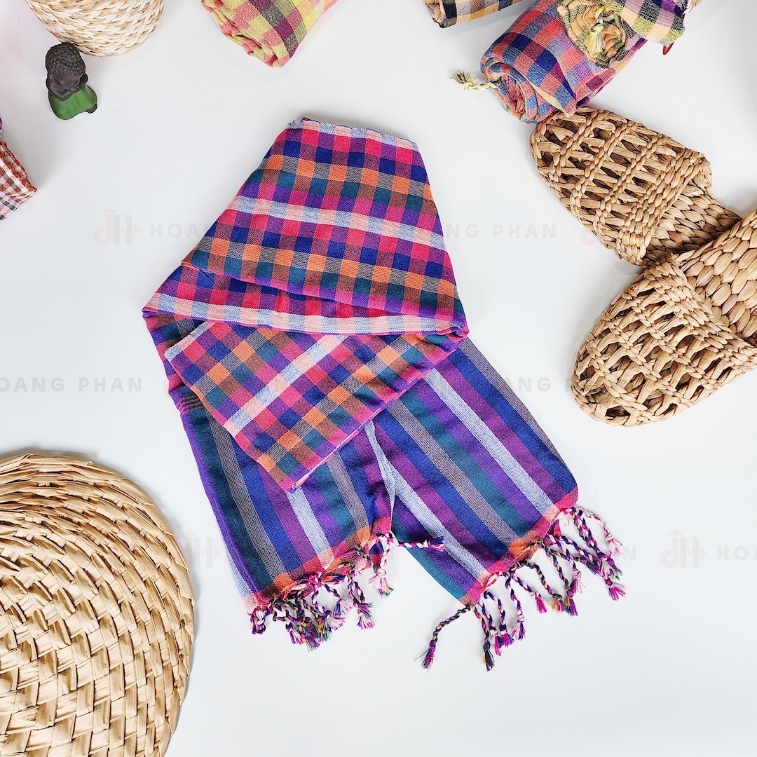 Color 01 - Khan Ran - the Traditional Southern Scarf of Vietnam ...