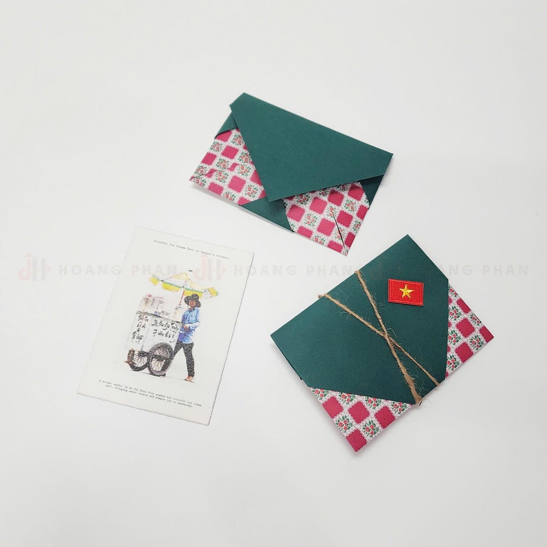 The Street Ice Cream Cart Edition - I Love Saigon Postcard | Vietnamese ...