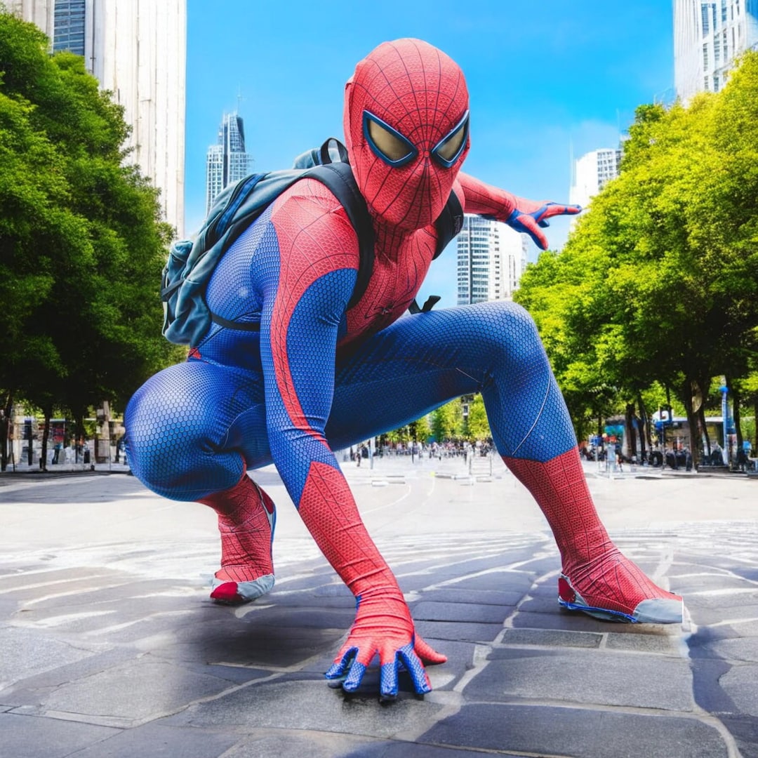 TASM Spiderman Cosplay Costume the Amazing Spider-man Superhero Zentai ...
