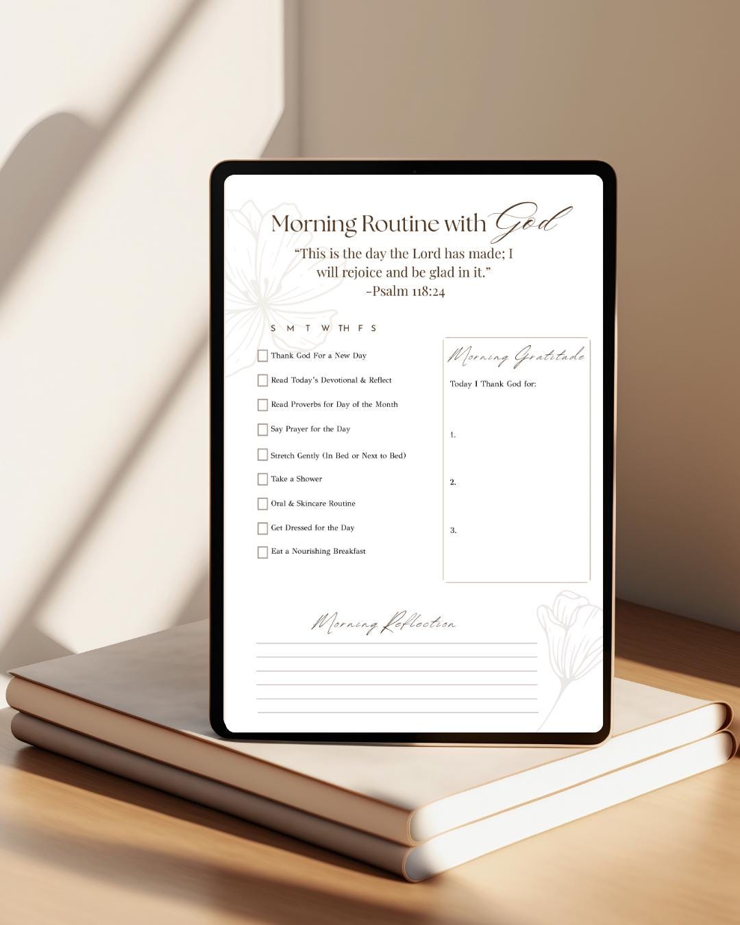 Morning & Night Routine With God | Faith-based Digital Templates - Etsy