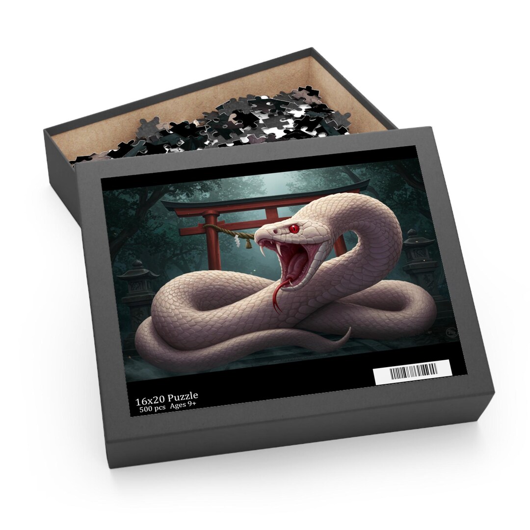White Snake and Shinto Shrine Jigsaw Puzzle (120, 252, 500 Pieces ...