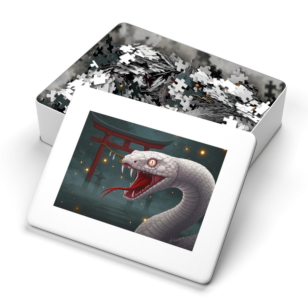 Jigsaw Puzzle: Japanese White Snake Legend, Shinto Shrine, Mythology ...