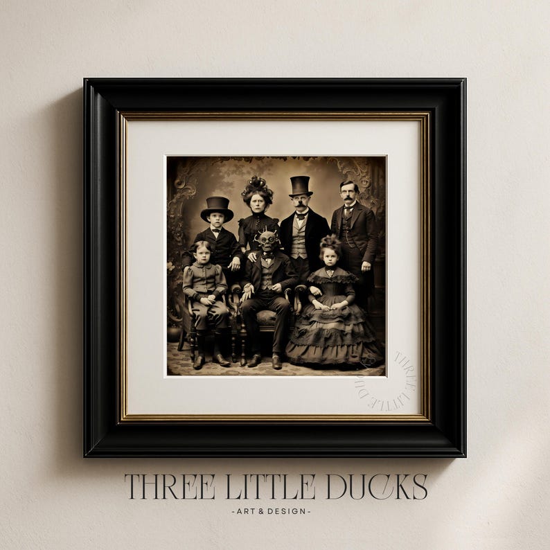 Victorian Family Portrait Printable – Monstrous Patriarch, Creepy ...