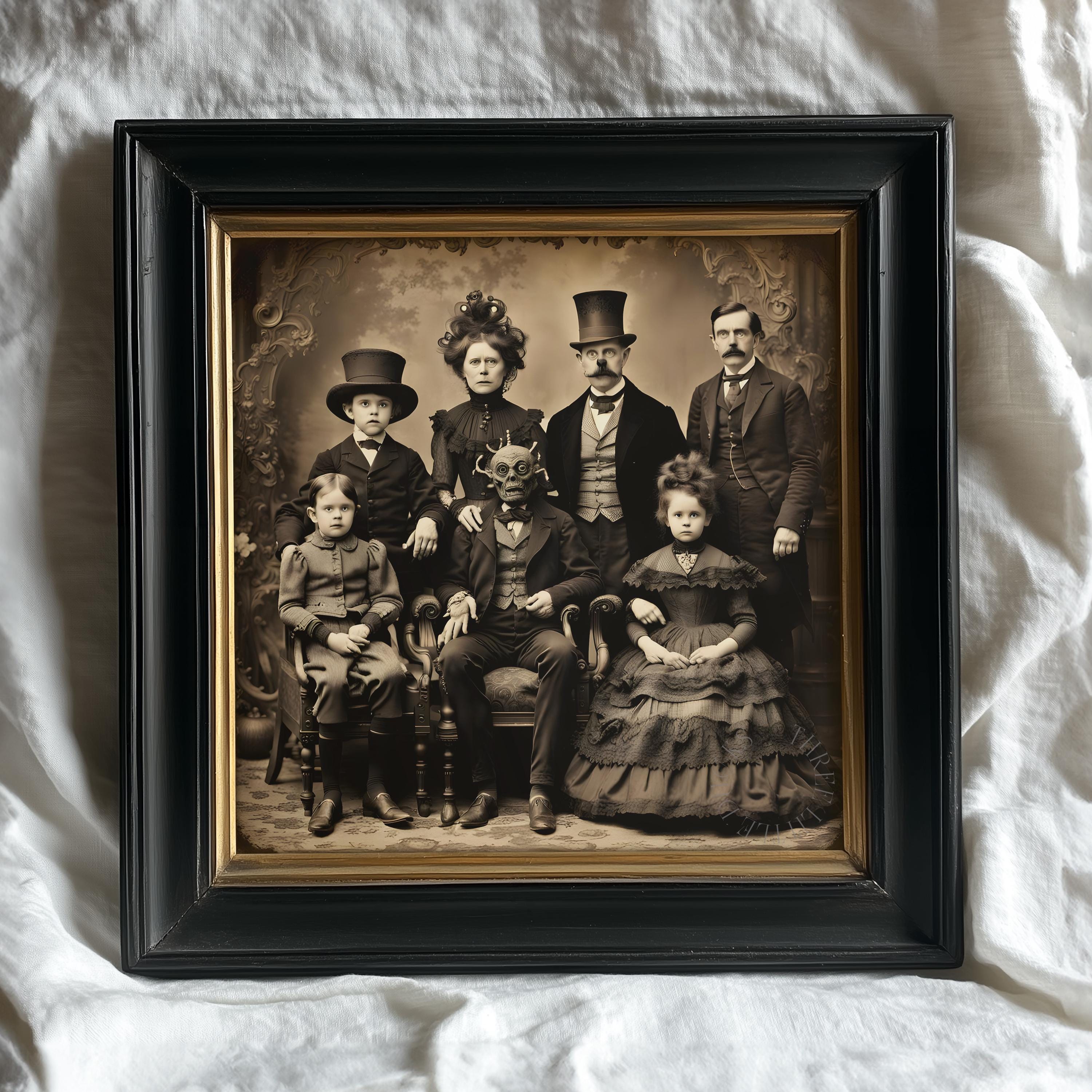 Victorian Family Portrait Printable – Monstrous Patriarch, Creepy ...