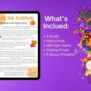 Pass the Pumpkin Game: Christian Halloween Left-right Story (digital ...