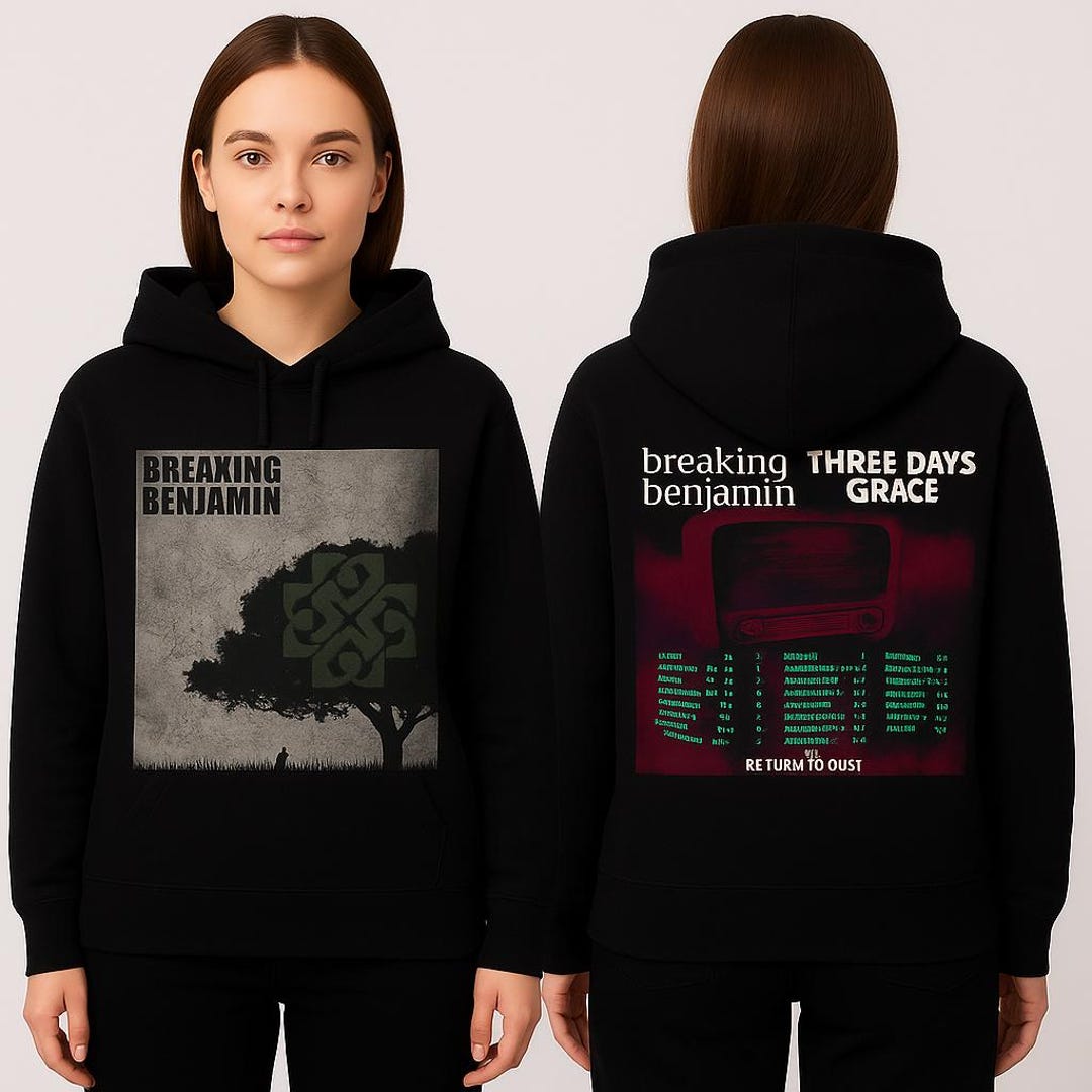 Breaking Benjamin Hoodie Band Merch Sweatshirt 2000s Rock Tour Clothing ...