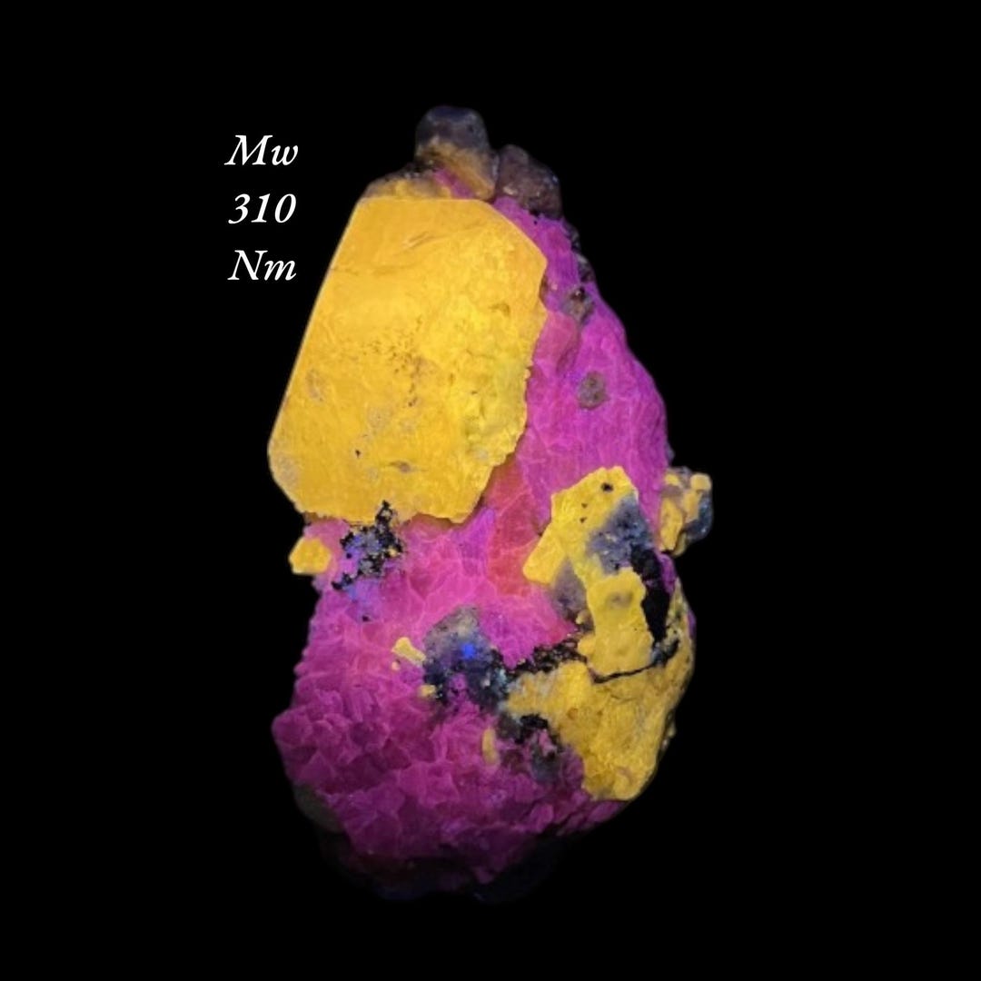 RARE Fluorescent Marialite Scapolite Calcite Specimen, Afghanistan ...