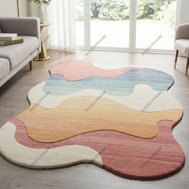 Abstract Shaped Rug - Etsy