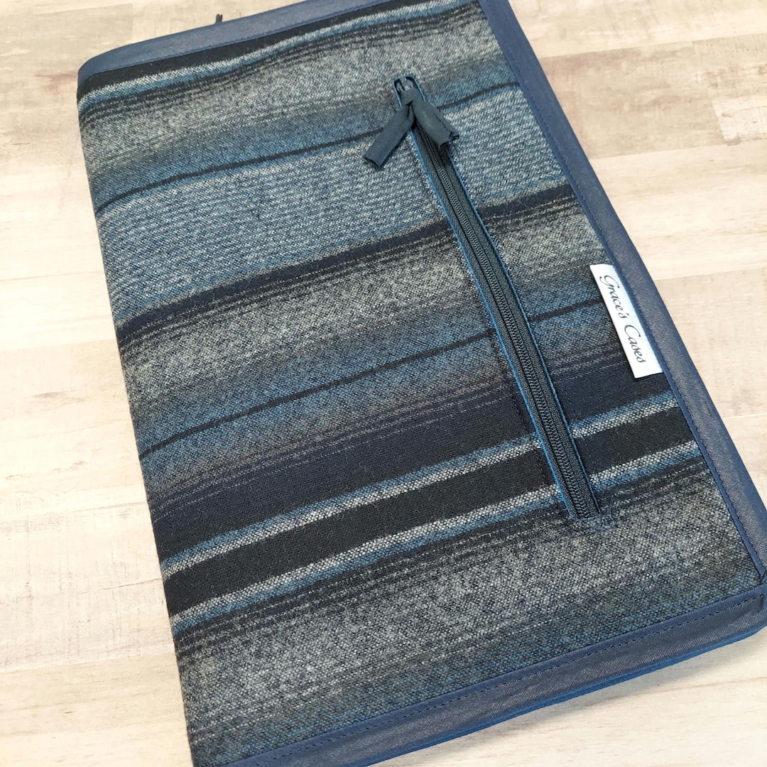Tips Too Case in Pendleton Wool Navy Stripe - Etsy