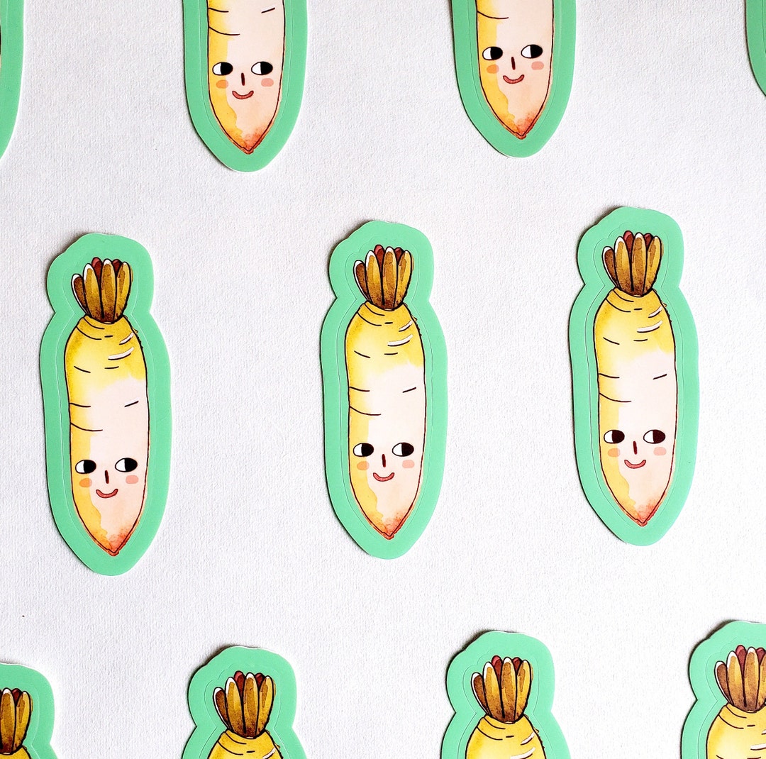 Daikon Radish Vinyl Sticker - Etsy