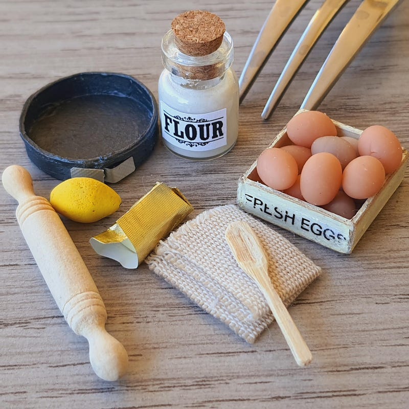 Miniature Baking Set - Etsy UK