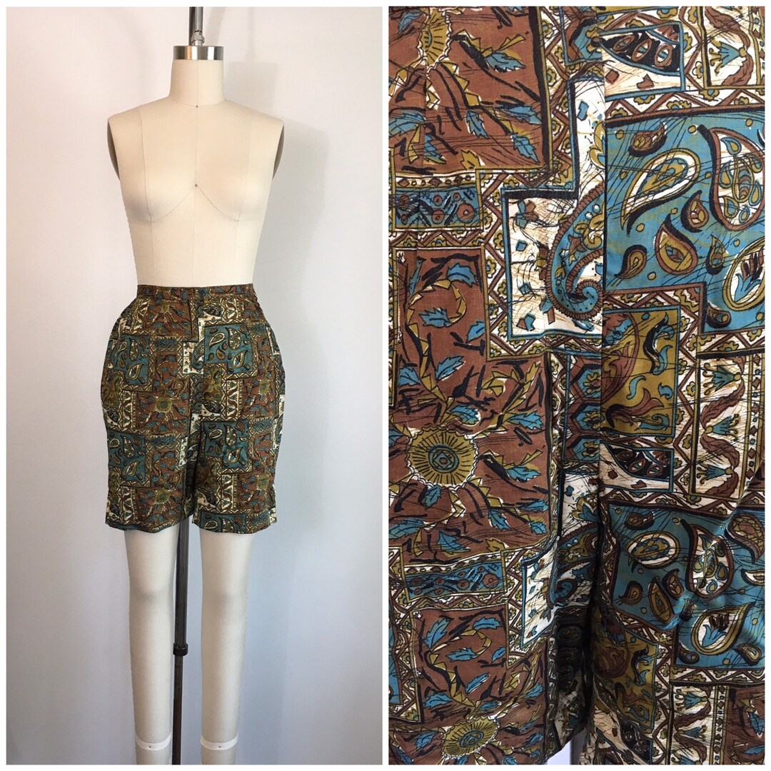 Vintage 1950s 1960s Jantzen Shorts 50s 60s Batik Print Shorts - Etsy