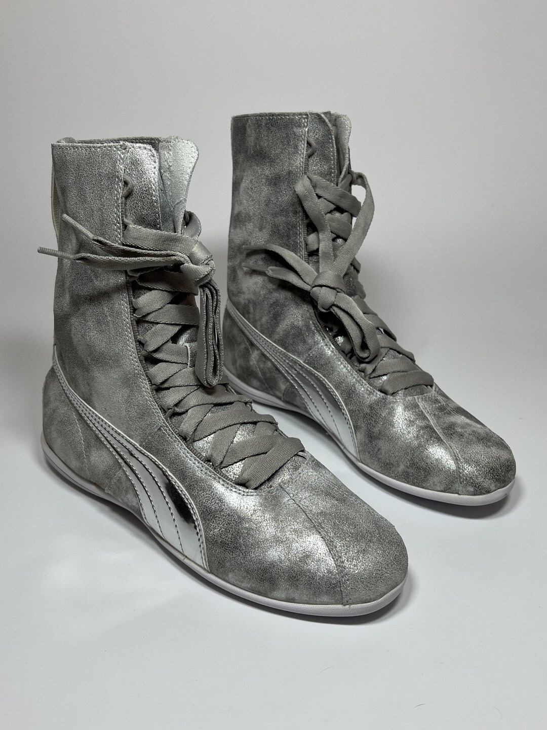 Retro Puma Metallic Boxing Boots - Etsy