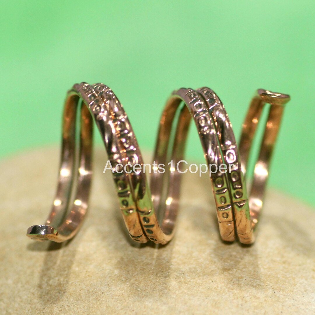 Handmade Pure Copper Wrap Ring, Arthritis Splint, Healing Jewelry - Etsy