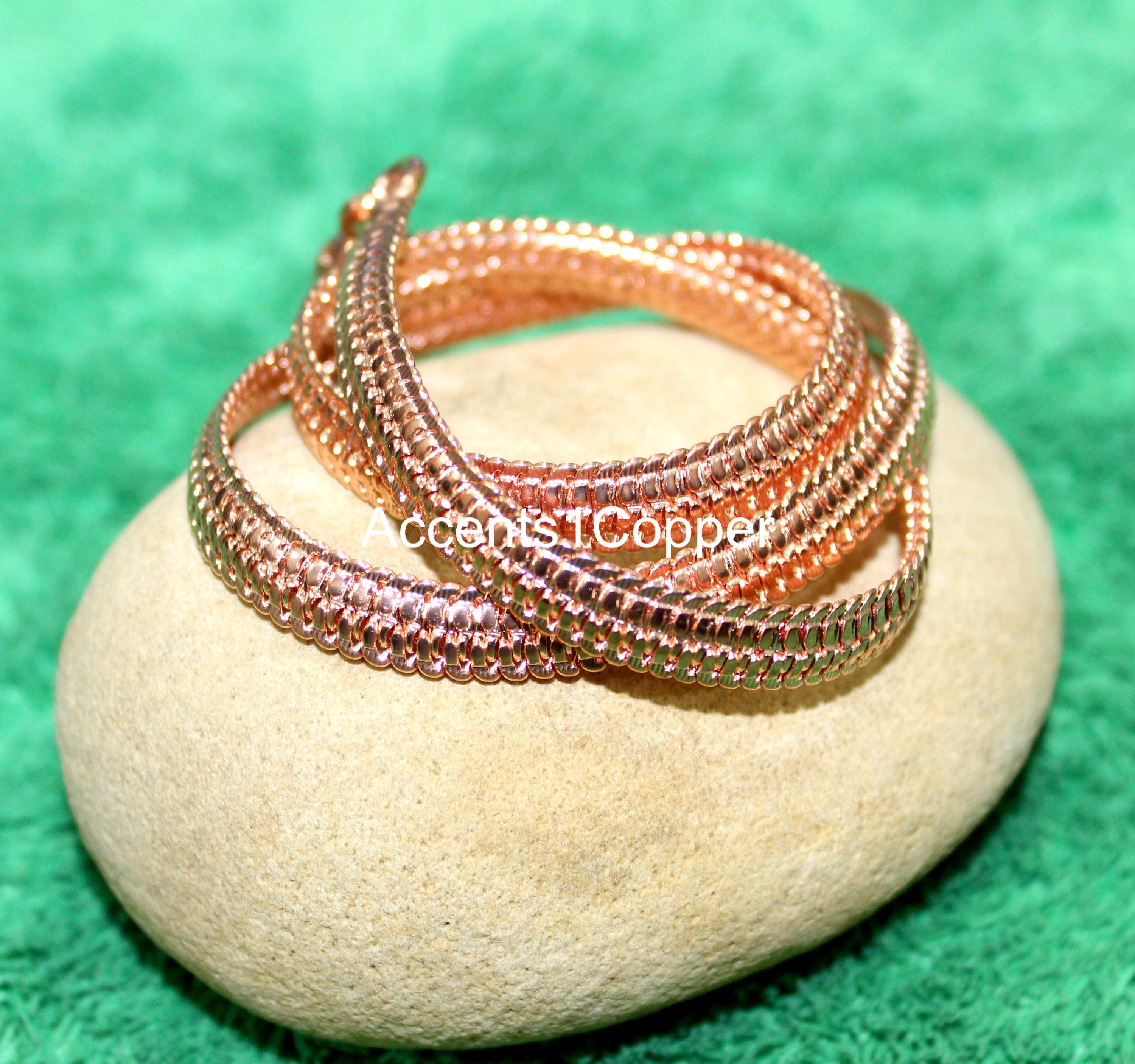 Handmade Solid Copper Snake Chain Necklace, Heavy Unisex Design - Etsy
