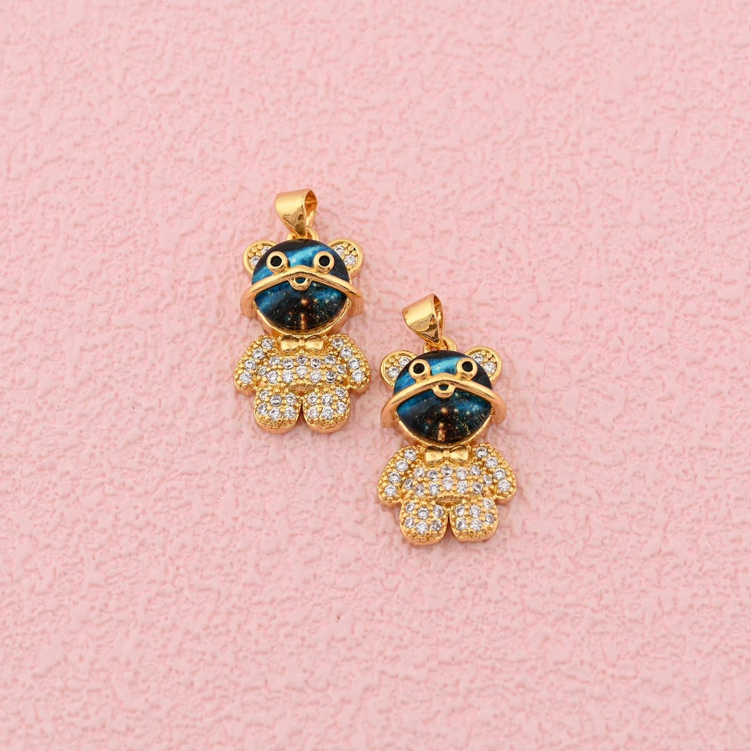 Unique 18K Gold Filled Bear Planet Pendant With Planet Design and ...